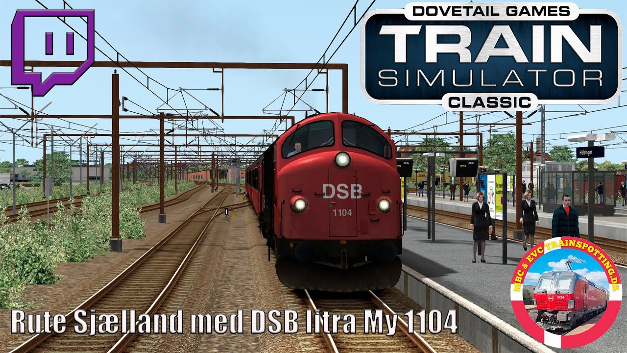 Train simulator Classic | Rute Sjælland med DSB litra My 1104 - YouTube
