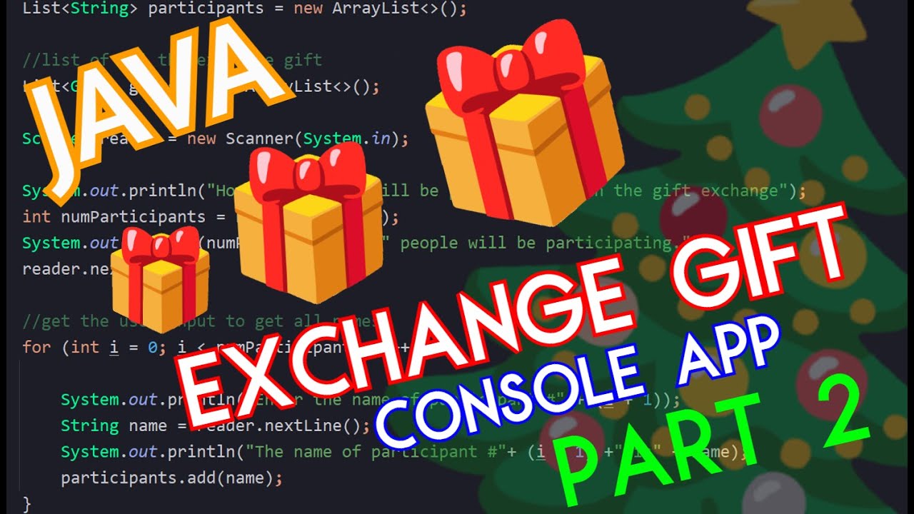 Coding ASMR | Gift exchange app in Java (Part 2), typing, no talking - YouTube