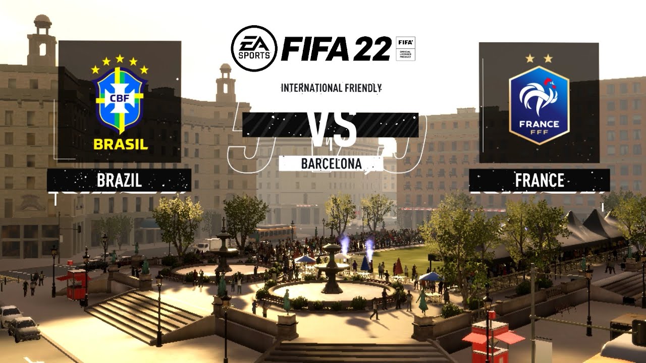 FIFA 22 BRAZIL vs FRANCE 5v5 FUTSAL VOLTA FOOTBALL - YouTube