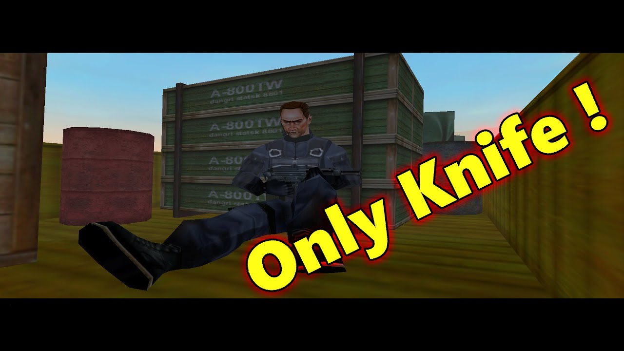 Project IGI - mission 1 Trainyard only knife 100% health - YouTube