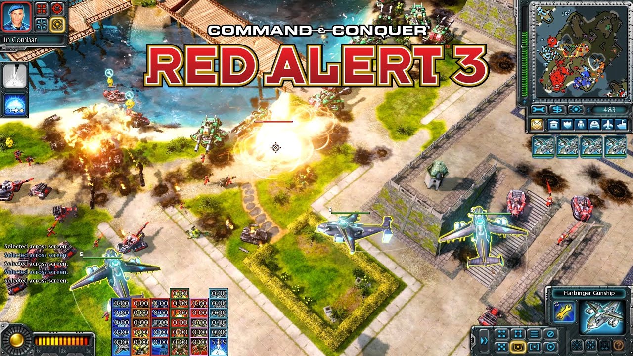 Red Alert 3 War of Doctrines MOD Allies Gameplay 3v3 | Harbinger ...