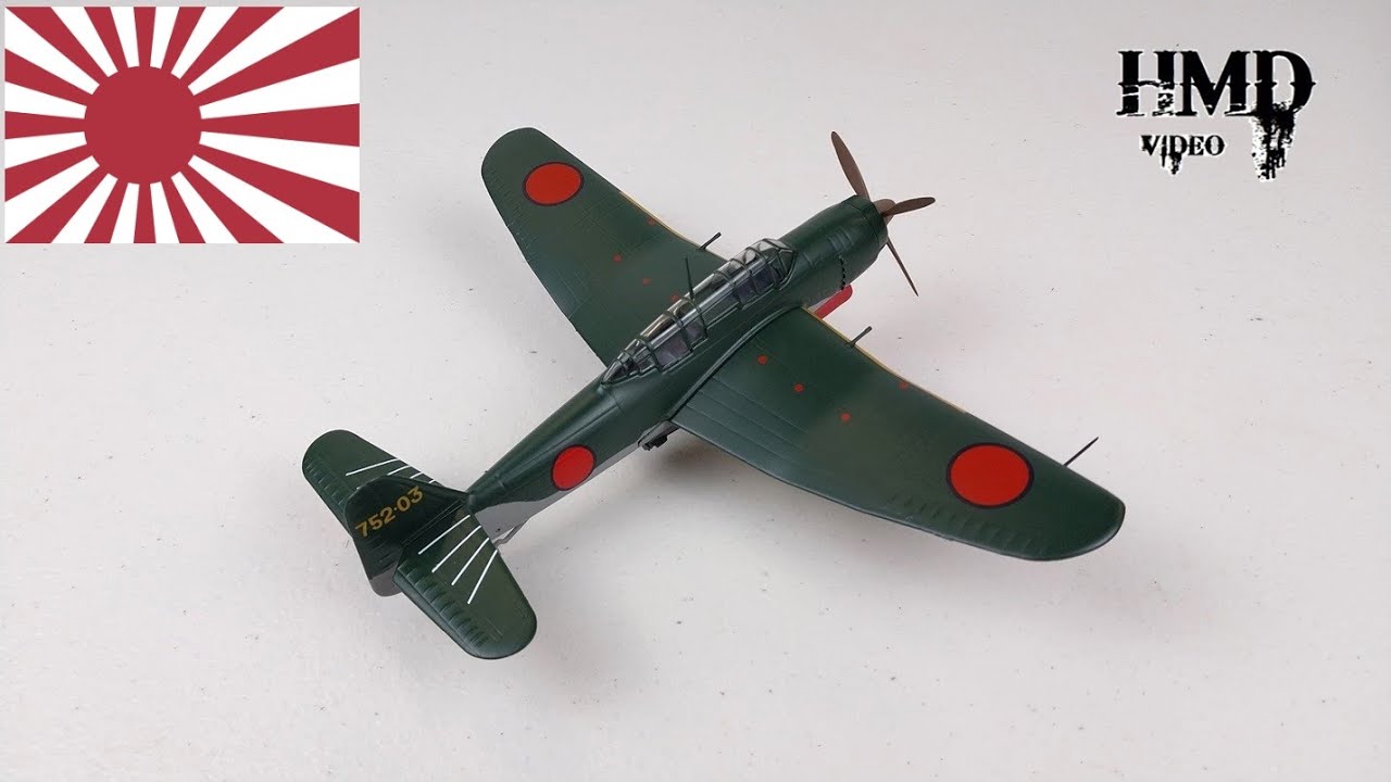 Aichi B7A Ryusei 流星, Ryūsei - Grace Japanese WW2 Bomber DeAgostini 1:72 Diecast Model review ...
