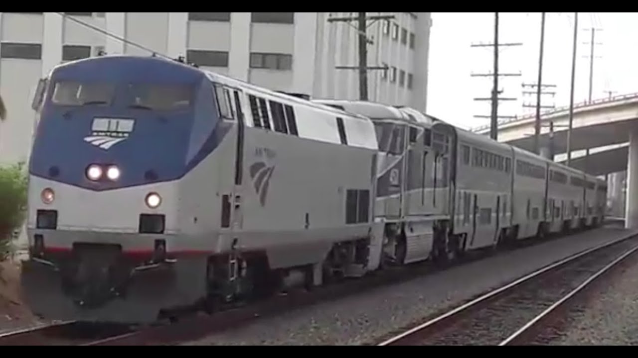 Amtrak P42DC 11 Leading with Amtrak Surfliner F59PHI 453 passing ...