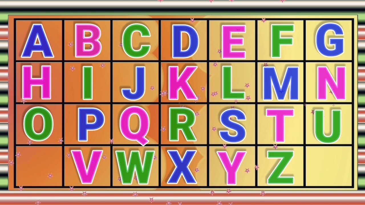 colourful letters | abcde | preschool learning | children video | kids ...