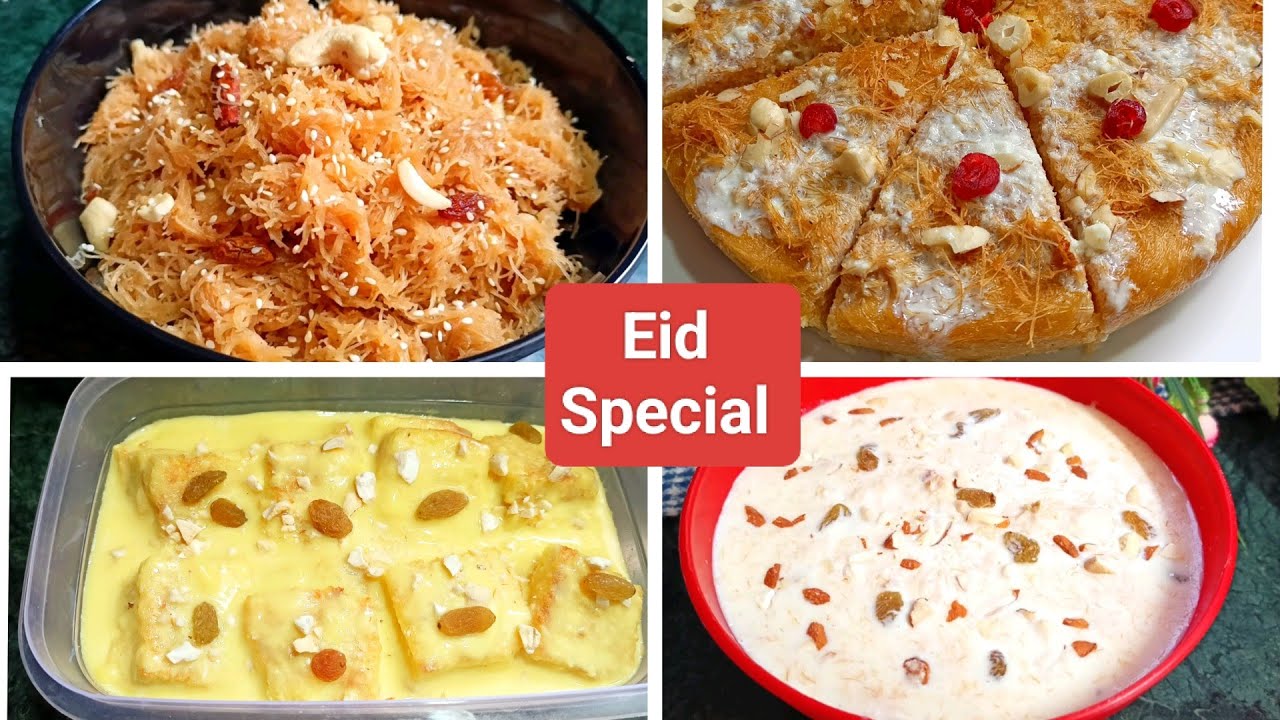 4 Lajawaab Eid Special Sewai Recipes | Kimami Doodh Wali Shahi Tukda ...