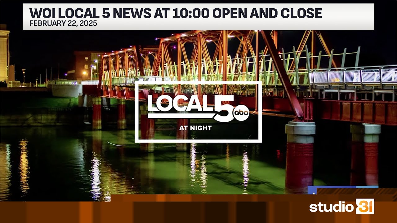 WOI Local 5 News at 10:00 Open and Close, 2/22/2025 - YouTube