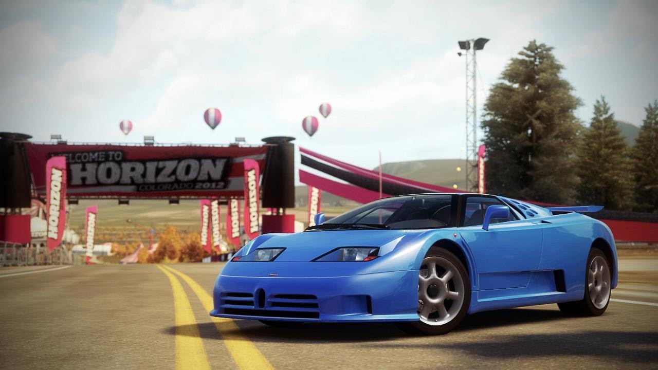 Forza Horizon Bugatti EB110 SS top speed build - YouTube