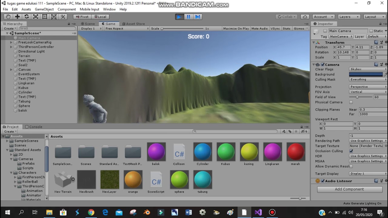 Game Edukasi Sederhana - Unity 3D - YouTube