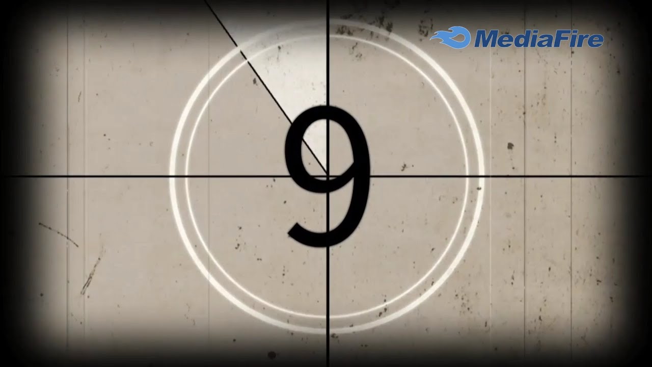 10 to 0 countdown in old style video clip for professionals video ...