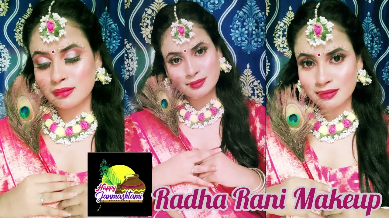 Radha Krishna Makeup full Tutorial. - YouTube