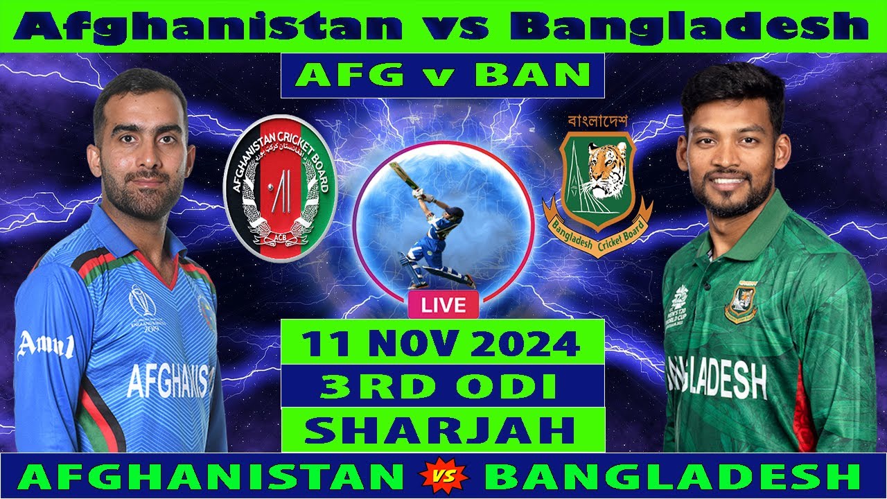 Afghanistan vs Bangladesh | AFG vs BAN | 3rd ODI of Bangladesh tour of ...