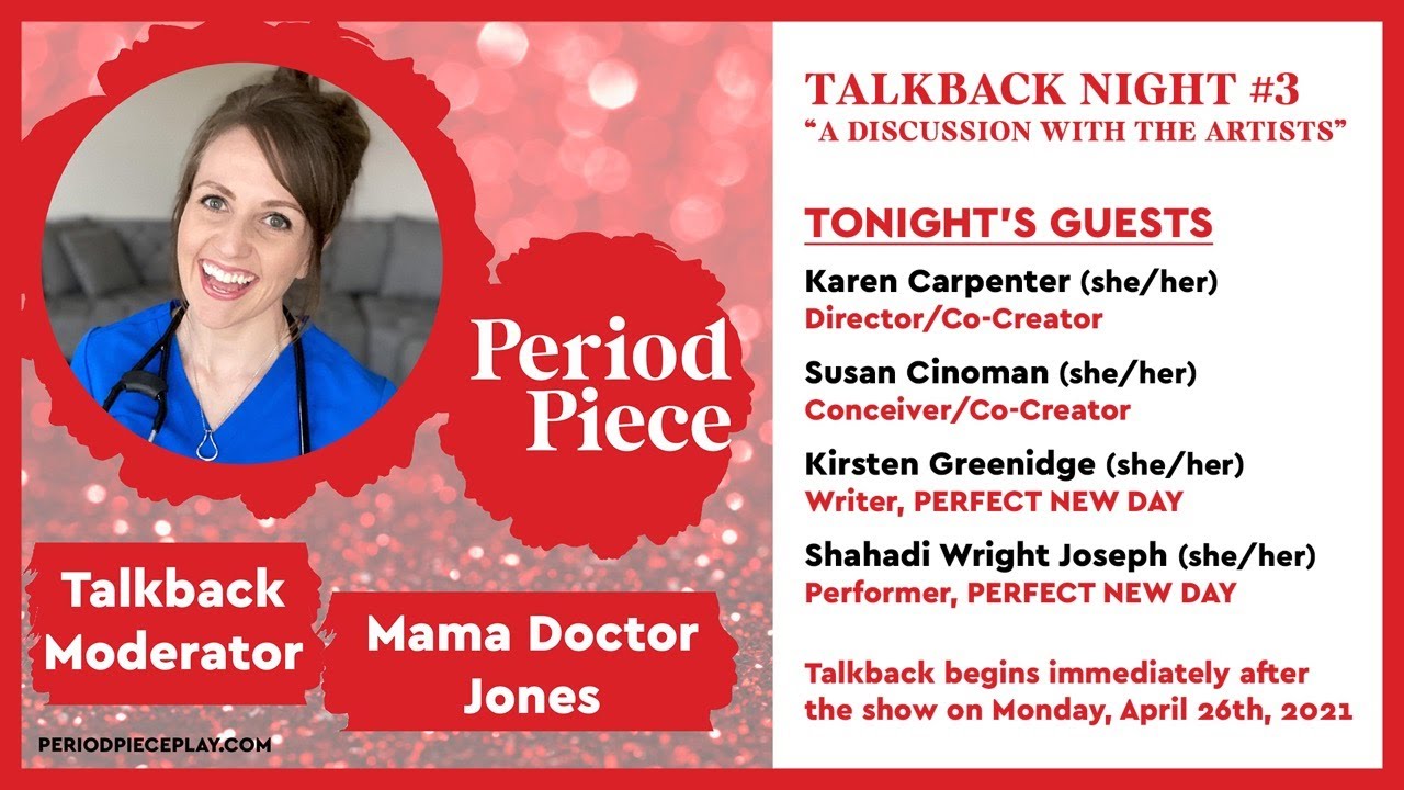 Period Piece | Talkback 3 | Karen Carpenter, Susan Cinoman, Kirsten ...