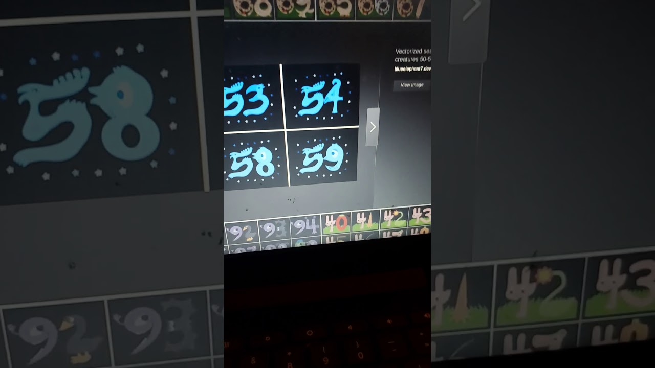 Number creatures 60 - YouTube