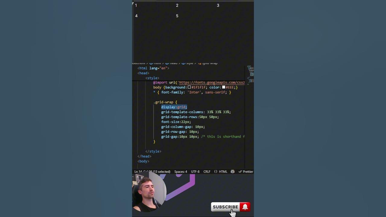 Simple CSS Grid #css - YouTube