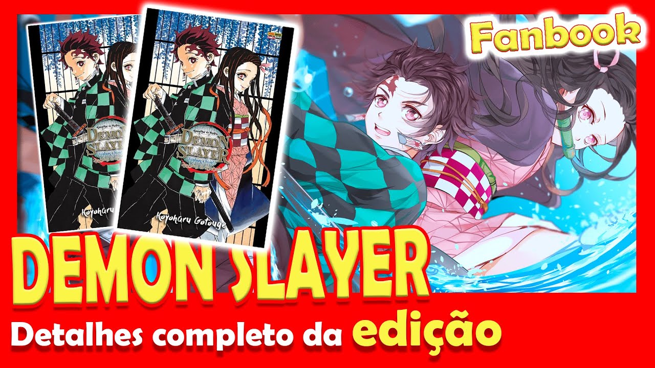 FANBOOK DEMON SLAYER KIMETSU NO YAIBA 01 - UNBOXING DO MANGÁ E TODOS OS ...