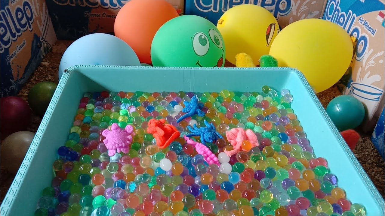 mantap! main mainan bola rendam dari kecil sampai gede, bola rendam ...