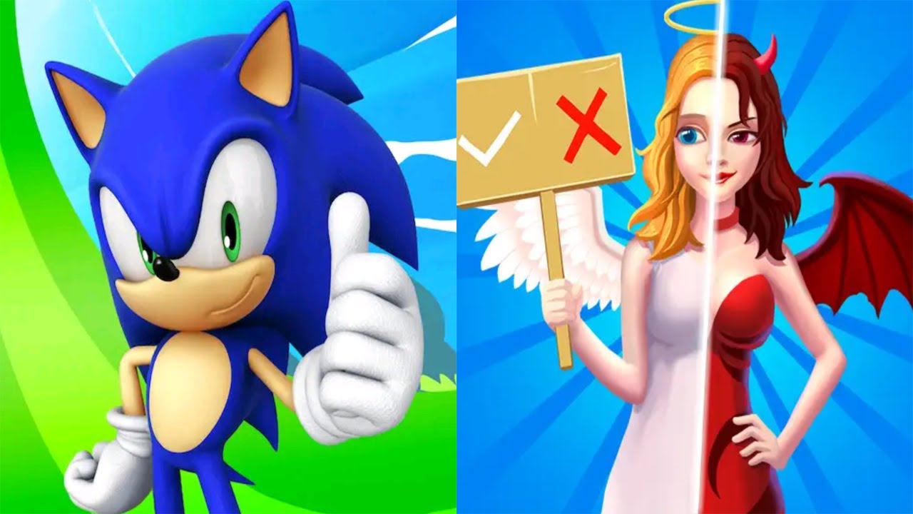 Sonic Dash VS Angel vs Devil Android Gameplay HD - YouTube