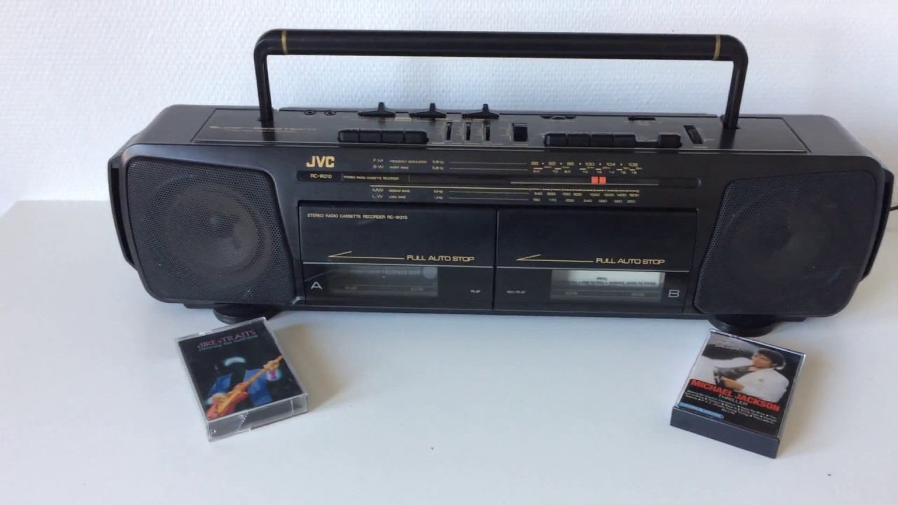 Boombox JVC RC W210 - YouTube