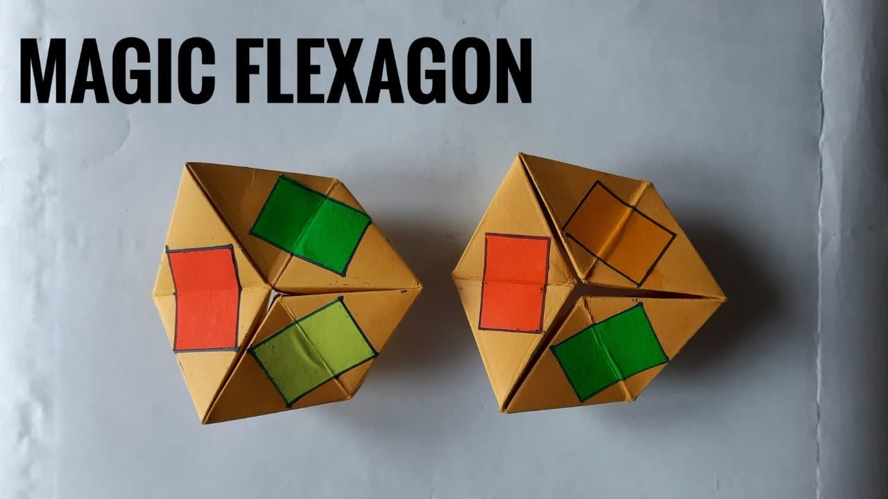 How to make a Magic FLEXAGON using paper. - YouTube