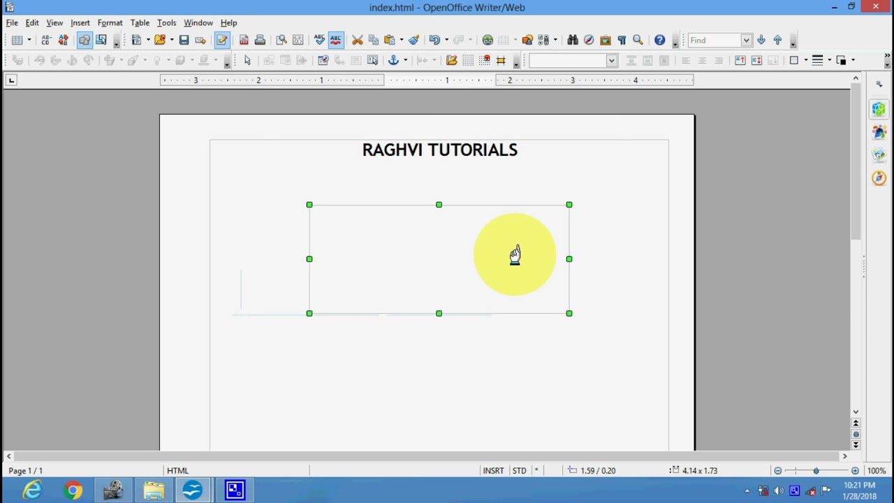 How to create a web page using Open Office Web Writer by Mr.Anil Giri ...