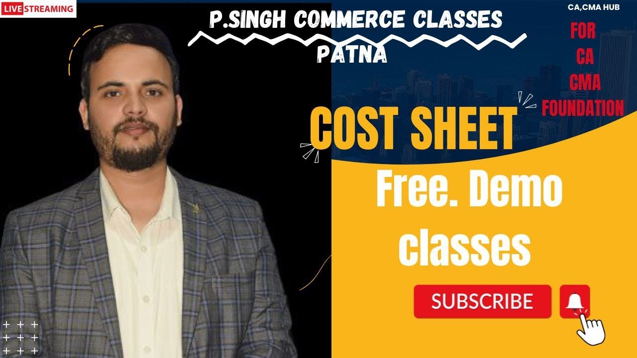 COST SHEET#cma #ca #icai #icaistudents #foundation #trending #costsheet ...