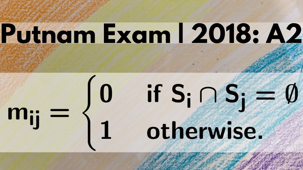 Putnam Exam | 2018: A2 - YouTube