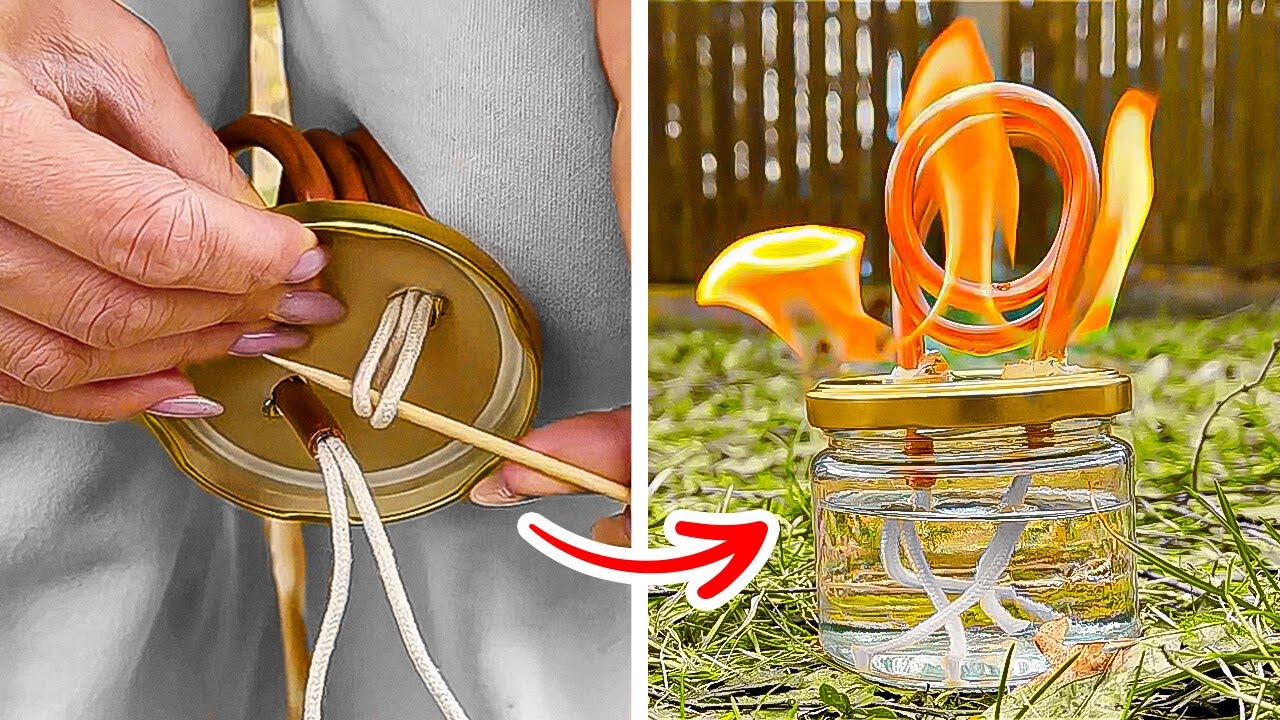 Survival And Bushcraft Hacks : DIY Camping Stove - YouTube