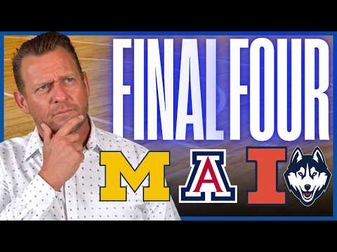 Illinois vs UConn & Michigan vs Arizona Final Four BEST Bets!