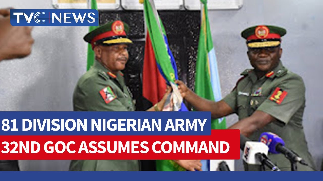 Major General Obinna Ajunwa Assumes As GOC 81 Division - YouTube