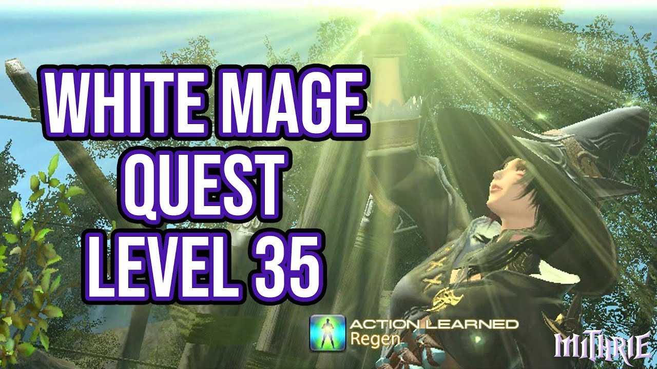 FFXIV 2.1 0174 White Mage Quest Level 35 - YouTube