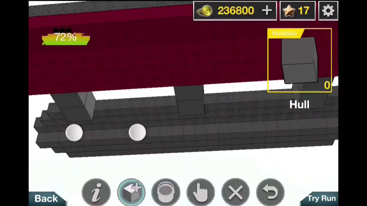 battleship craft lets build a ship # 1 (ios app) normal speed - YouTube