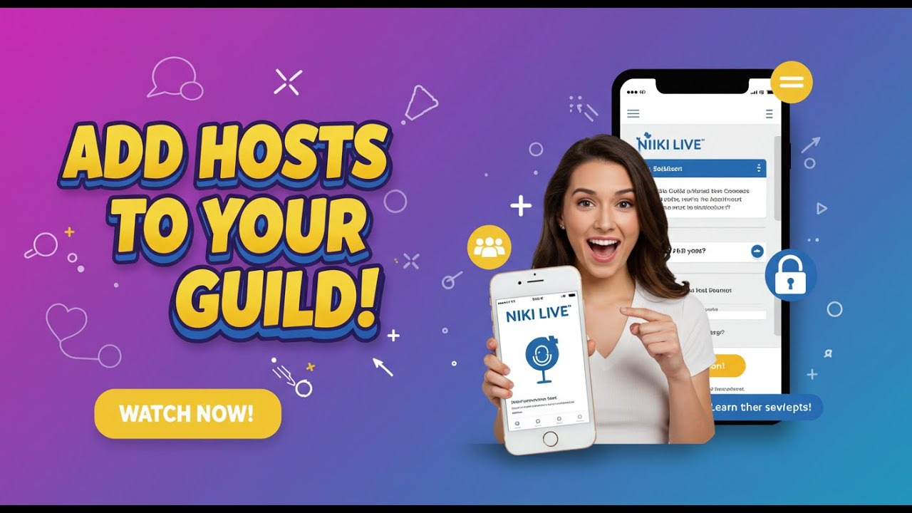 Niki Live Guild Tutorial: How to Invite & Manage Hosts! - YouTube