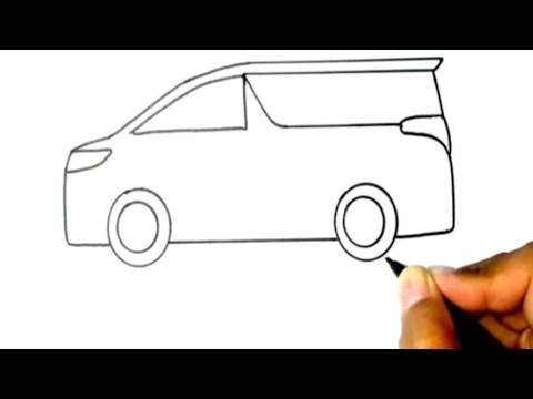 How to Draw Alphard Cars -5 Mintues Directly Can - YouTube