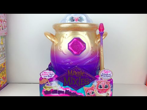 Magic Mixies Magic Cauldron Spell Ingredients Mist & Electronic Furry Friend Interactive Unboxing