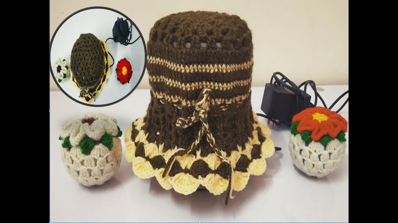 crosia se ALEXA Cover banaye//crochet alexa cover// - YouTube