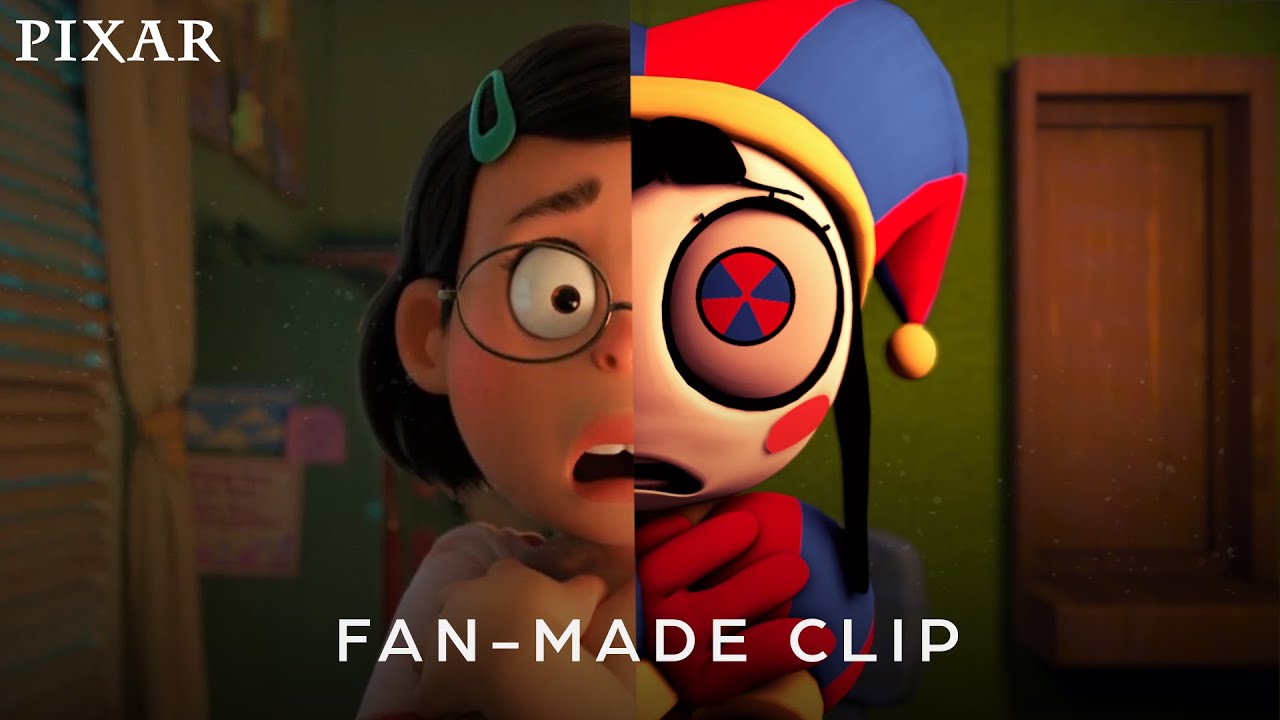 Turning Red Regret Scene But Its with Pomni | Pixar Fan-made Clip - YouTube