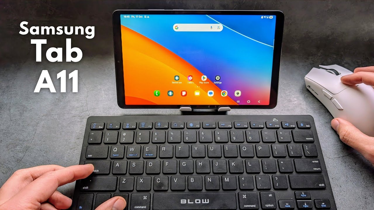 Samsung Galaxy Tab A11 - How to Connect KeyBoard & Mouse - YouTube