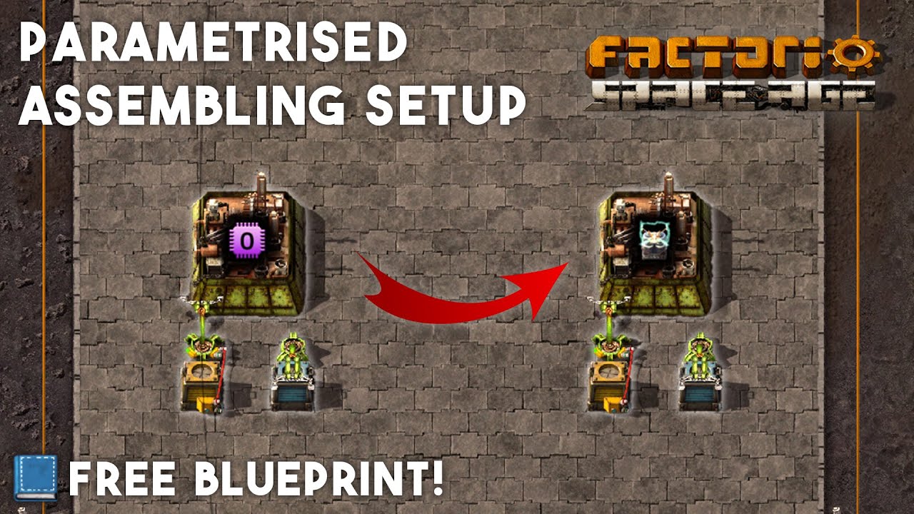Craft any item with 2 clicks! [FREE BLUEPRINT] | Factorio Space Age ...