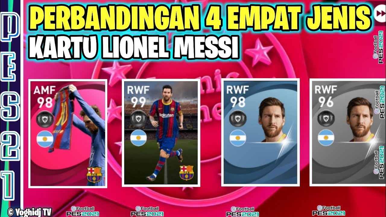 PERBEDAAN MESSI ICONIC MOMENT VS MESSI POTW, MESSI BASE PLAYER DAN ...