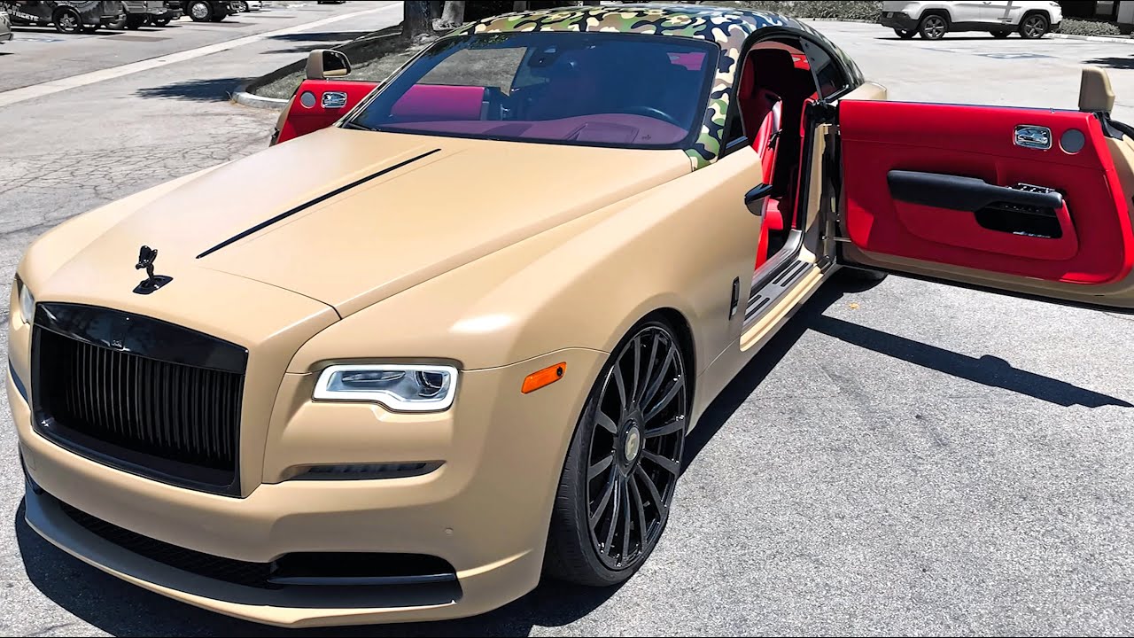 Camouflage Rolls-Royce Wraith on Forgiatos - YouTube