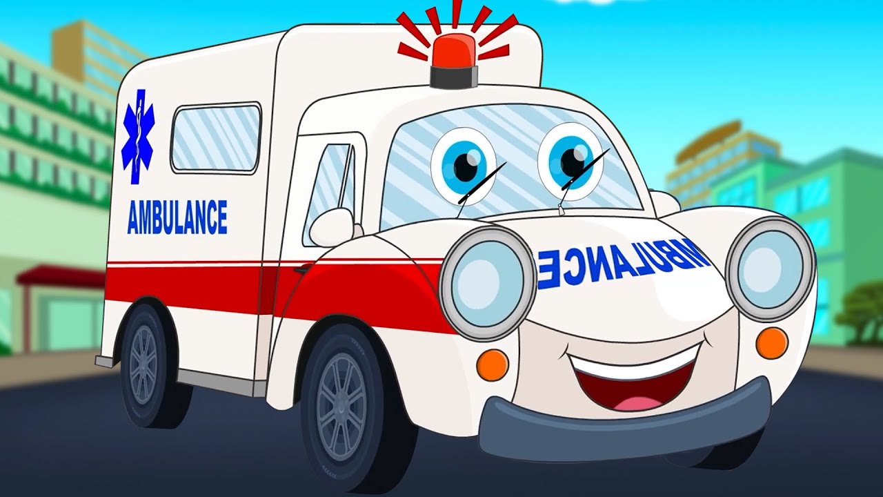 Ambulance Song + More Vehicle Cartoon Videos for Kids - YouTube