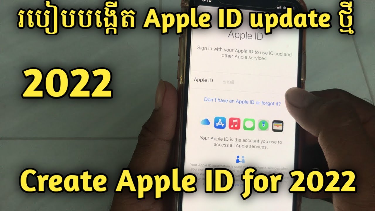 របៀបបង្កើត Apple ID ដោយខ្លួនឯងងាយៗ 2022 - How to Create Apple ID without Visa Card 2022 for ...