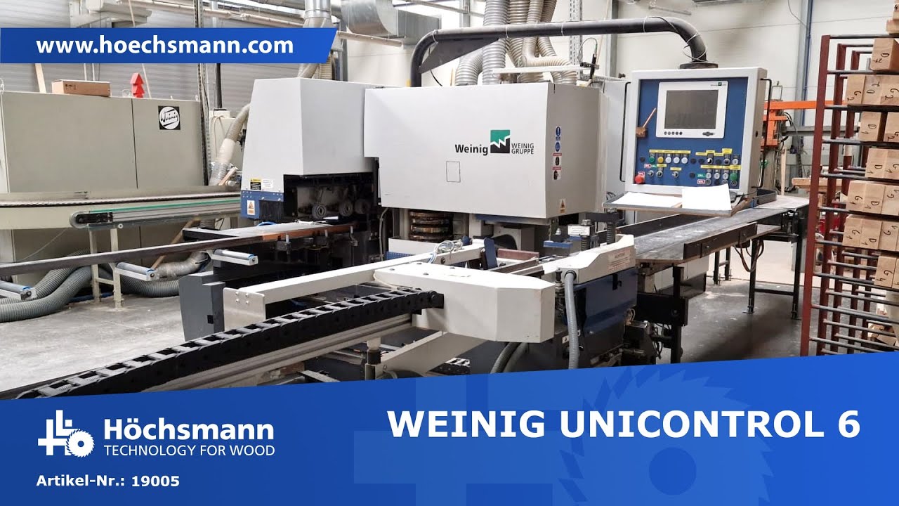 WEINIG UNICONTROL 6 (Höchsmann Klipphausen) - YouTube