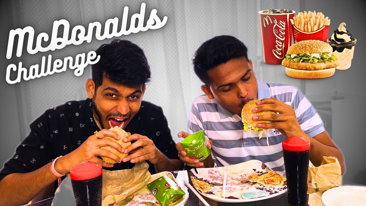 McDonalds Food Challenge !!! Who will win this McSpicy Paneer Meal ...