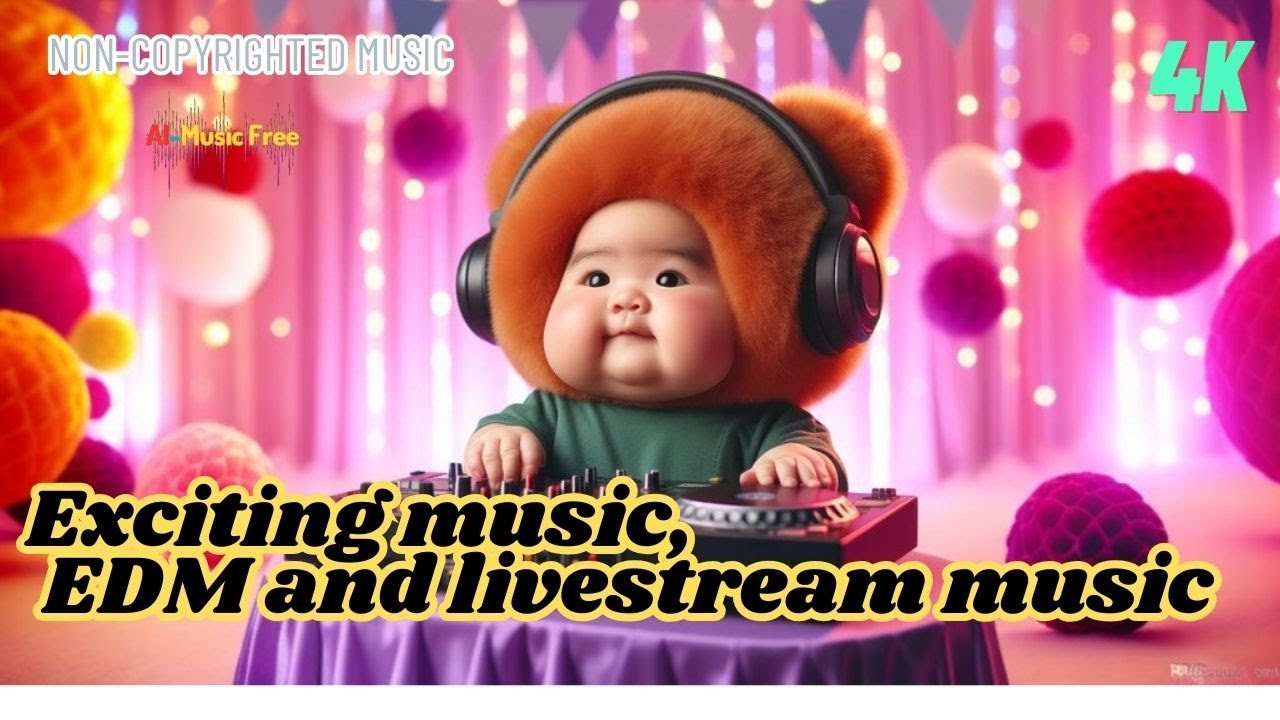 Exciting music, EDM and livestream music. AI Music free, video 4k ...