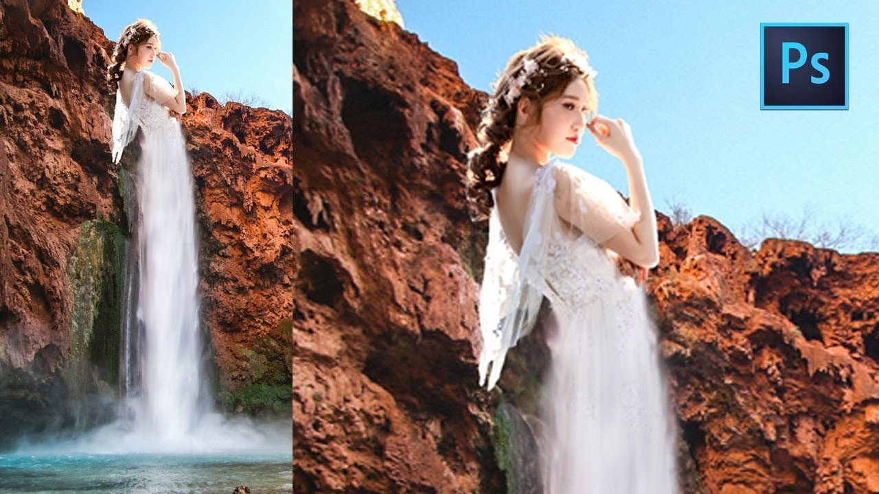 [ Photoshop Manipulation ] Simple Surreal Editing Tutorial - Waterfall ...