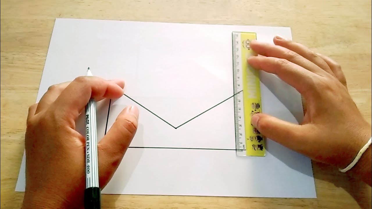 Draw an Envelope | How to draw Envelope | วาดรูปจดหมายแบบง่ายๆ - YouTube