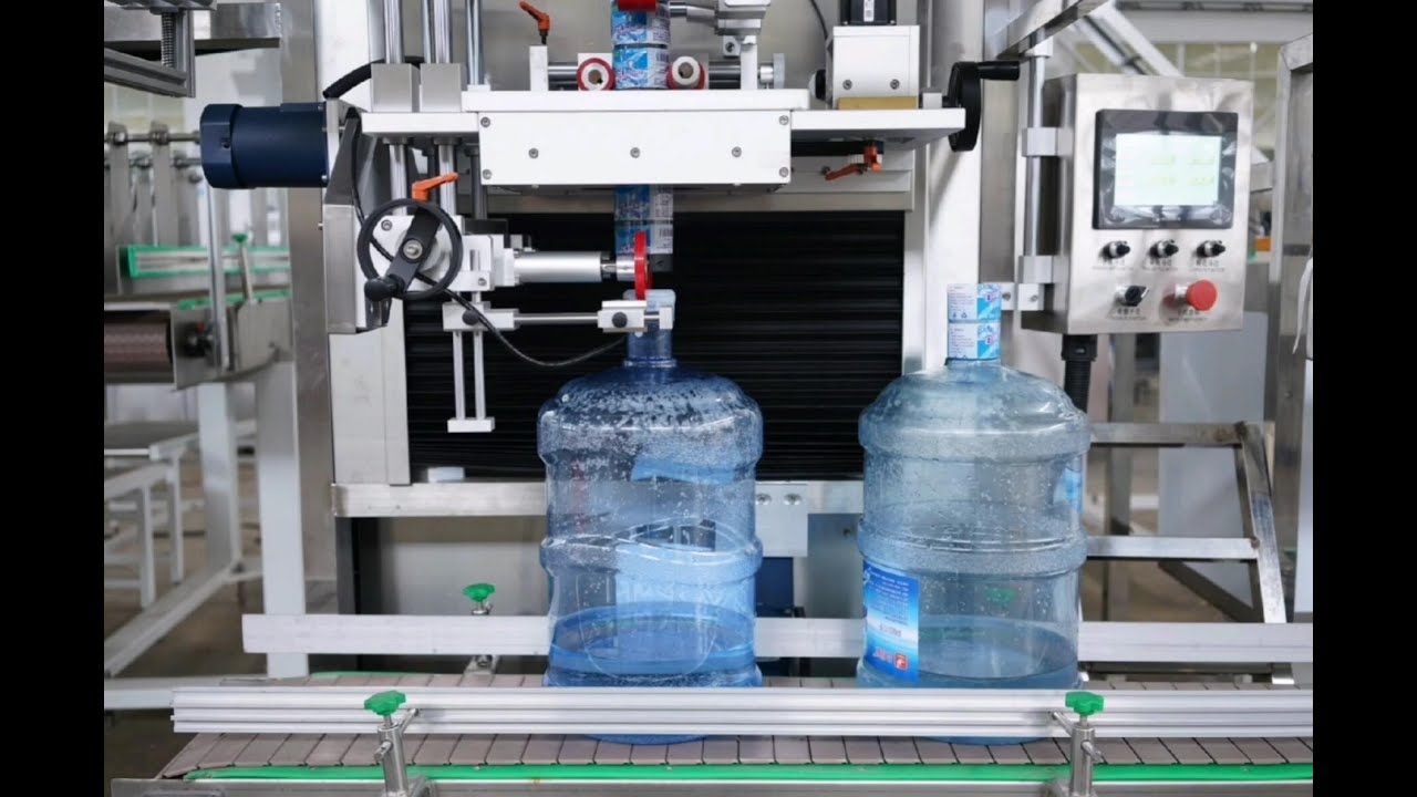 5 gallon neck labeling machine,PVC labeling machine,shrink sleeve ...