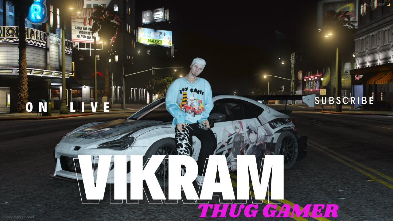 🔴VIKRAM VS VEDHA!! || GTA-5 Roleplay Tamill | Atomic City || Thug gamer ...
