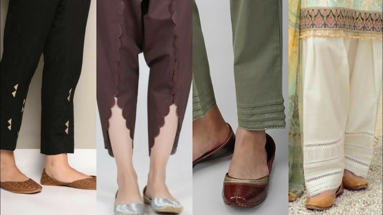 Latest trousers Capri and salwar fashion for designing ideas - YouTube